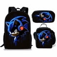 3-Pcs Cartoon Backpack Set 3D Print Oxford Cloth Durable Bookbag Large ...