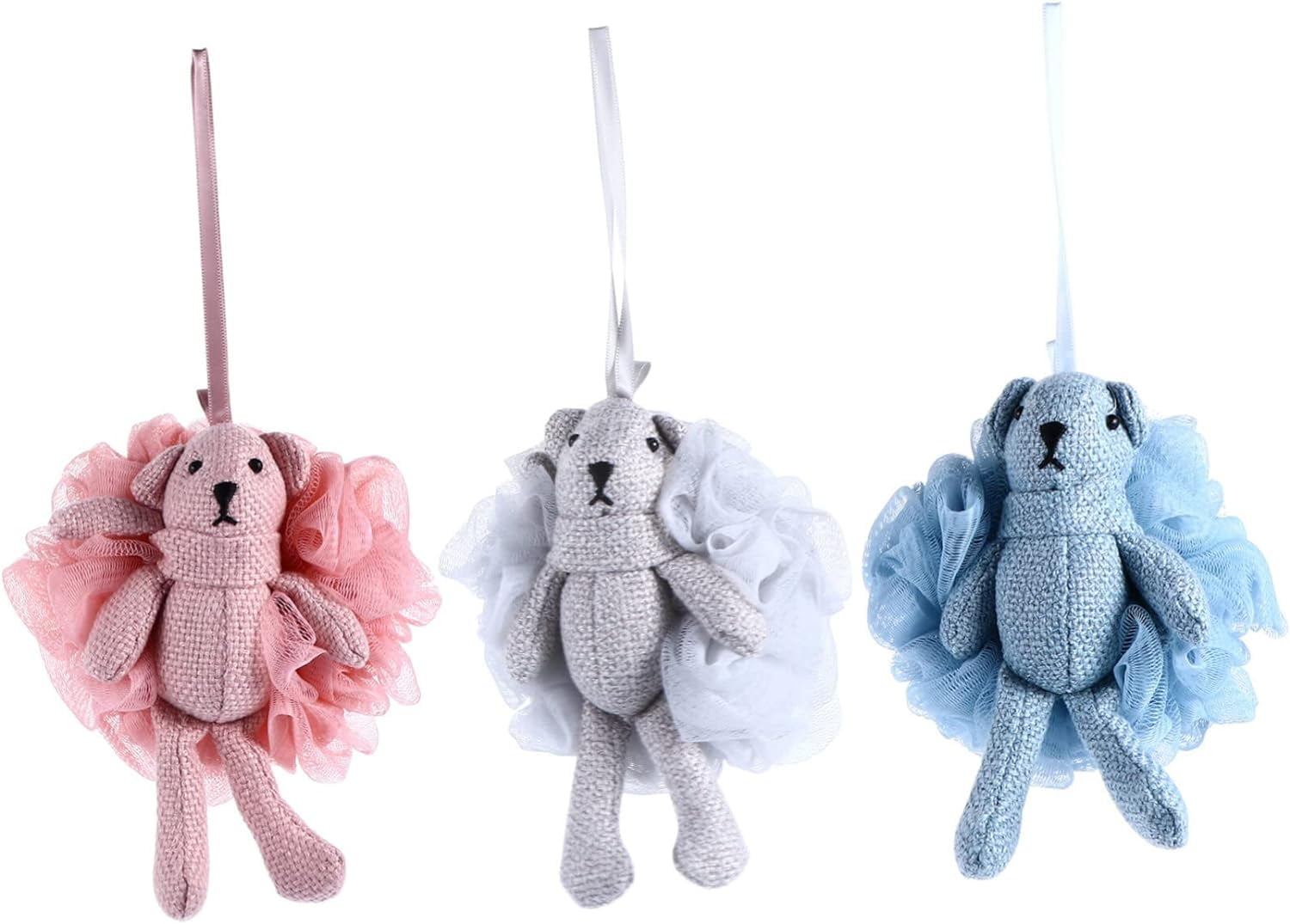 3 Pcs Cartoon Bath Ball Kids loofah Kids Shower loofah Shower Puffs ...