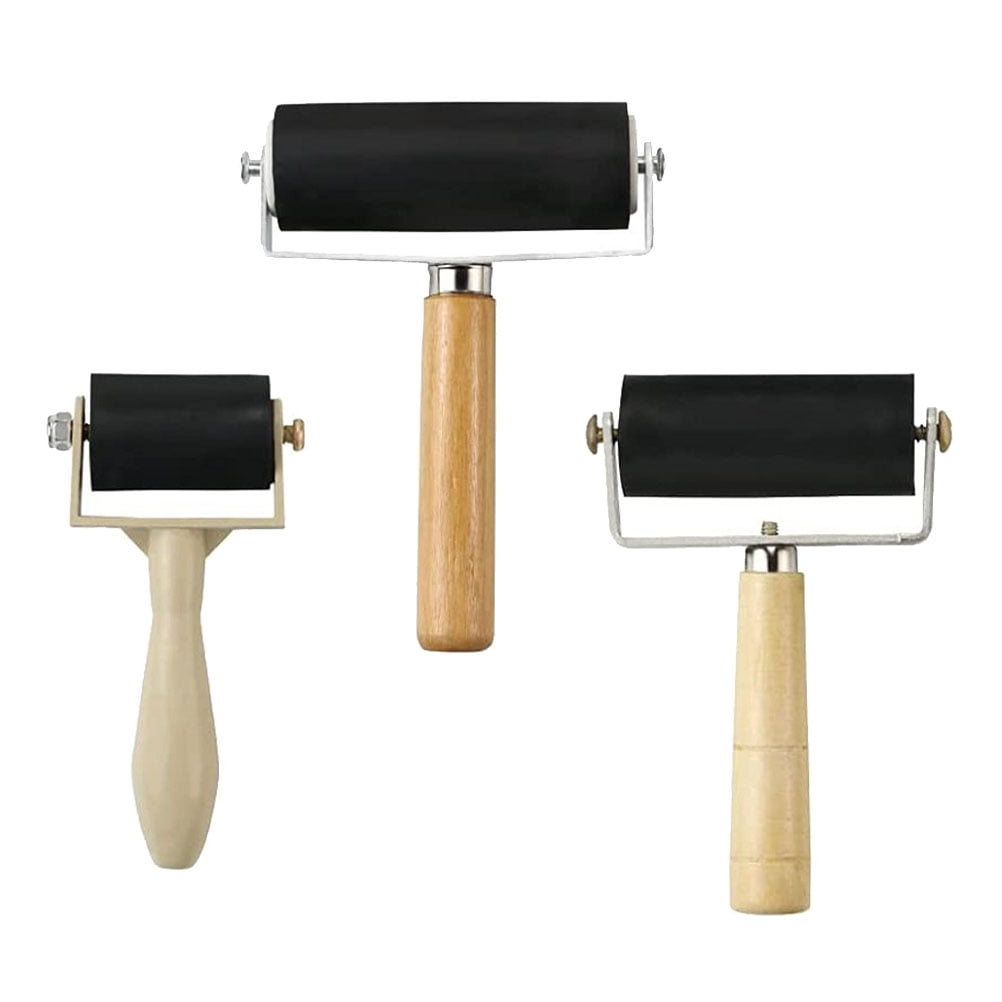 3 Pcs Carving Tool Art Tools Stamping Roller Craft Printmaking Oil ...
