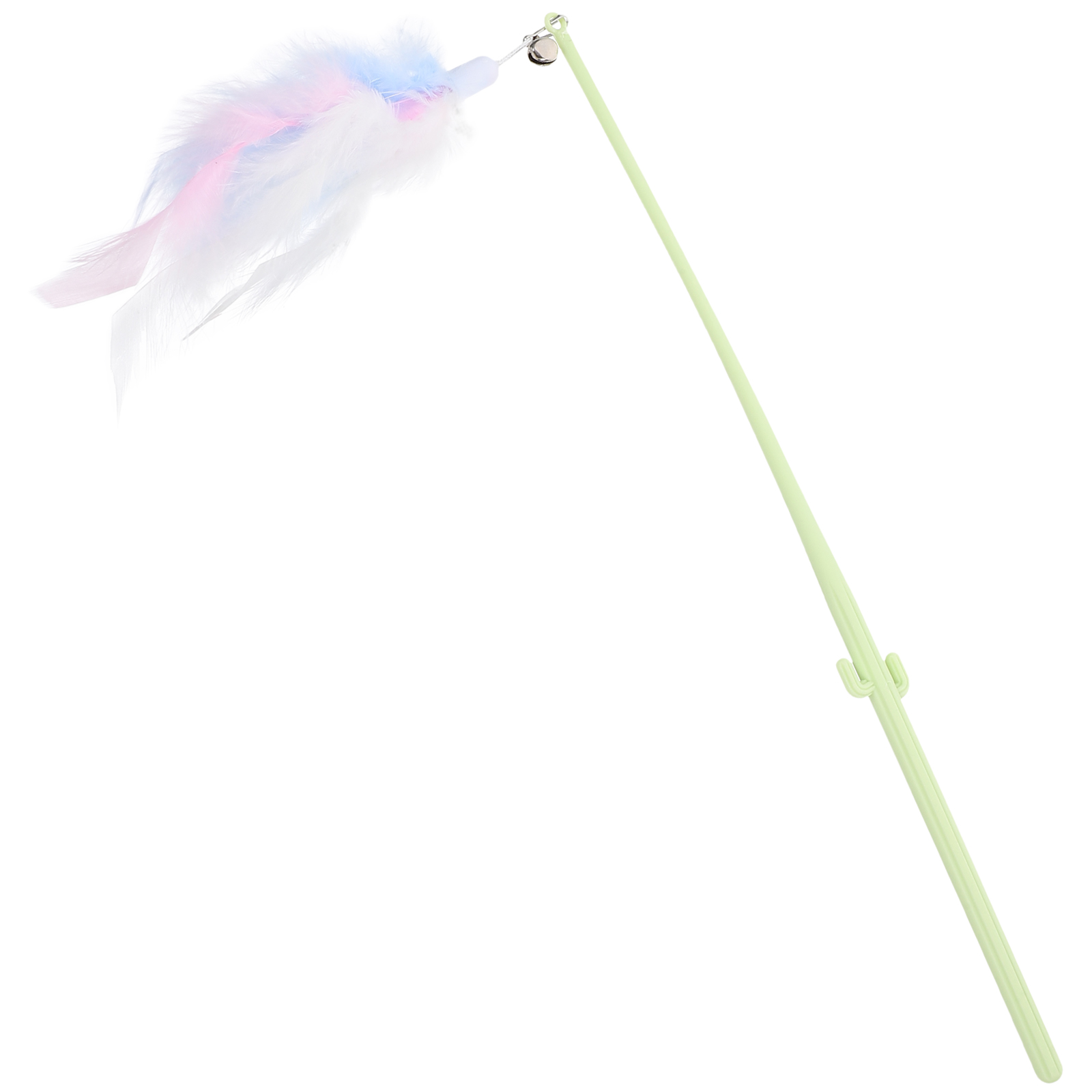 3pcs Cat Wand Interactive Teasing Stick with Bell Plume Toys Pole ...