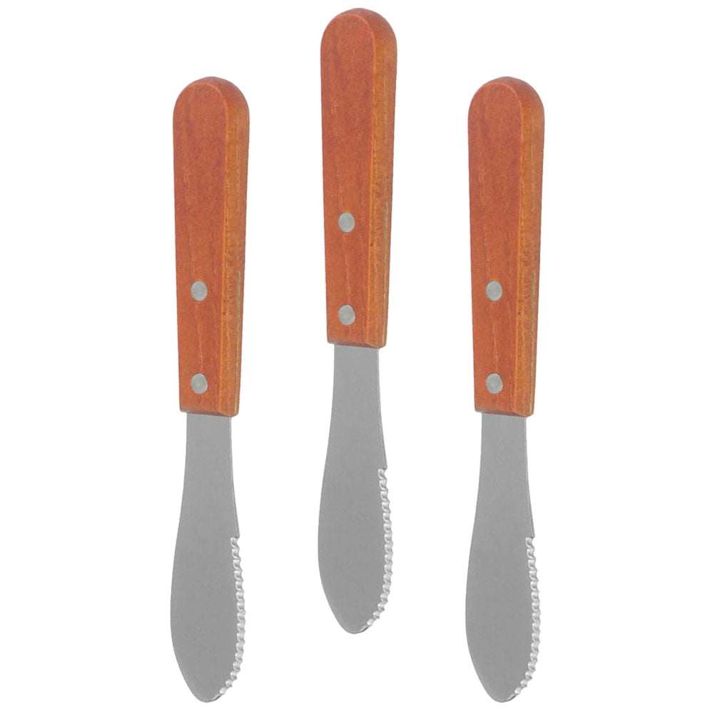 3 Pcs Cheese Knifes Cutter Butter Spreader Condiment Spatula Peanut ...