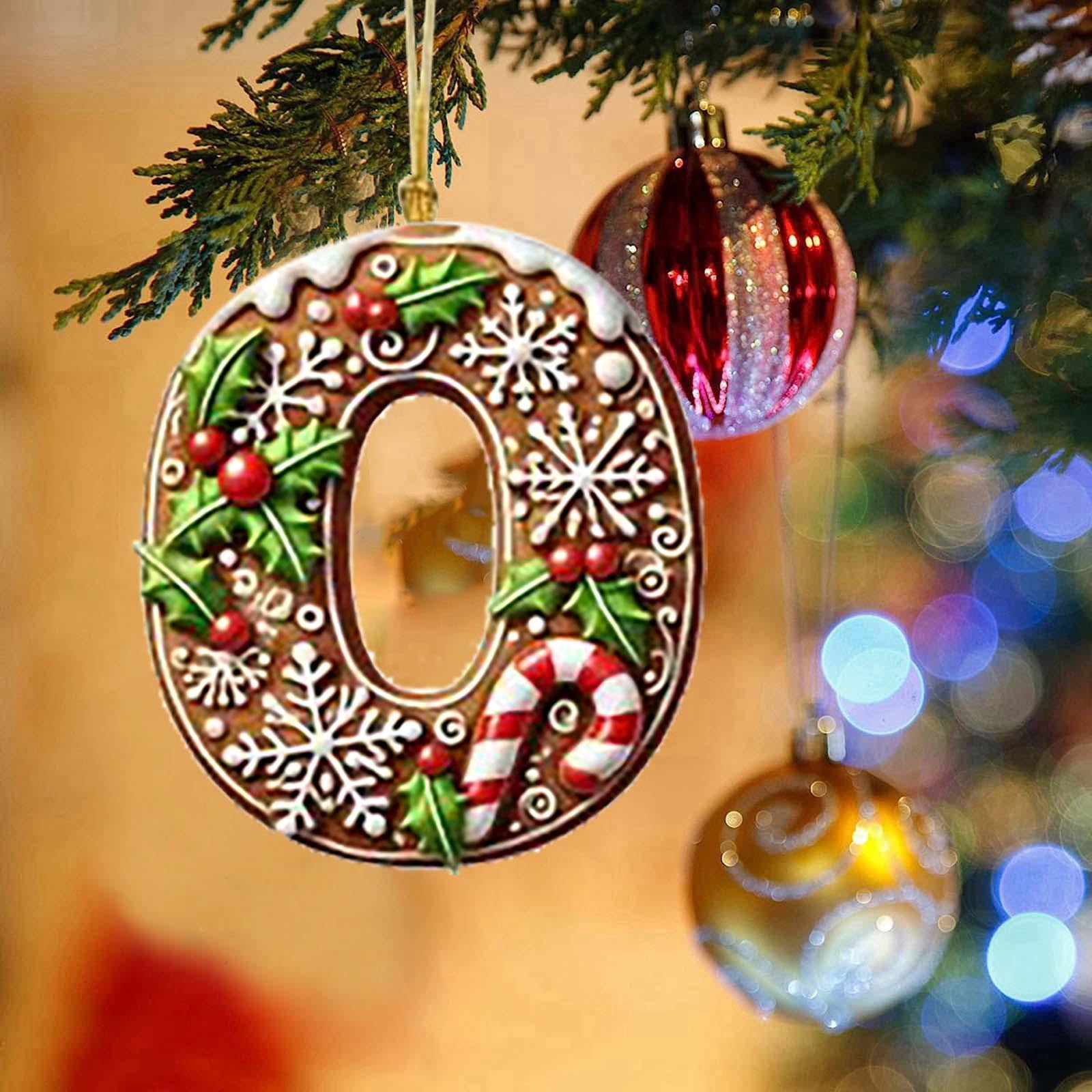 3 Pcs Christmas Alphabet Ornaments under $5! Xqxayjr 26 Letters ...