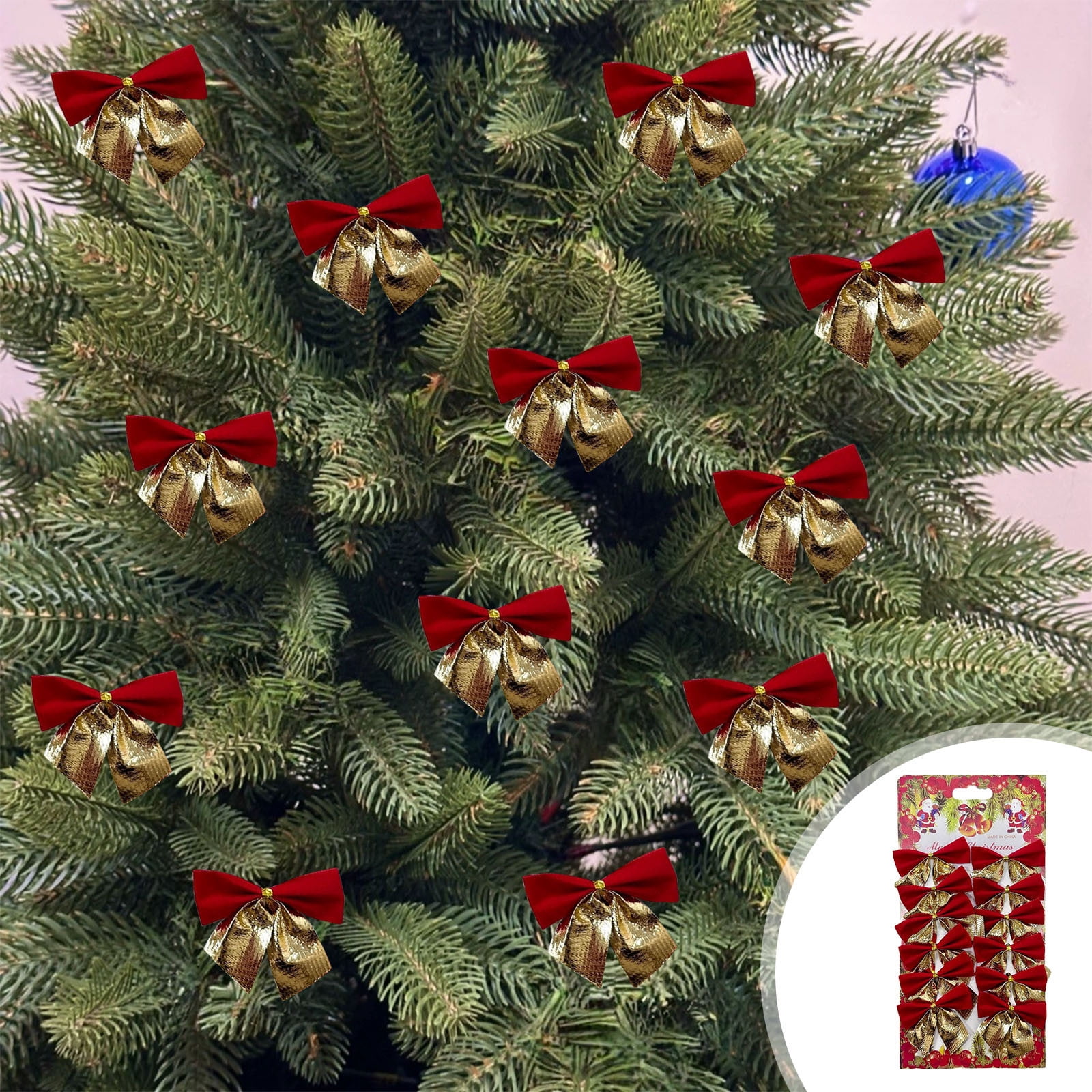 3 Pcs Christmas Bows under $5! Xqxayjr Christmas Mini Bows 12 Pack ...