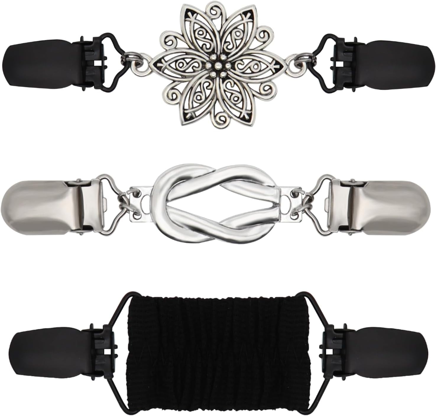 3 Pcs Cinch Clips Vintage Sweater Clips Dress Clips Back Cinch Elastic ...