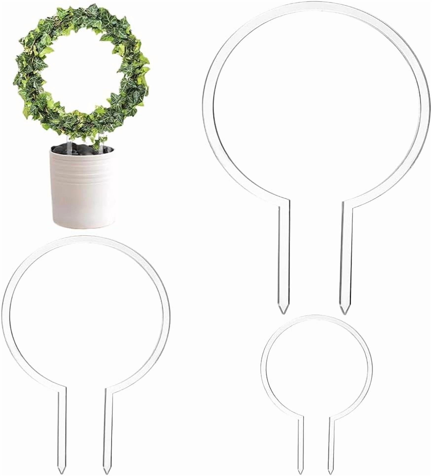 3 Pcs Circle Acrylic Trellis for Potted Plants 3Sizes Round Trellis for ...