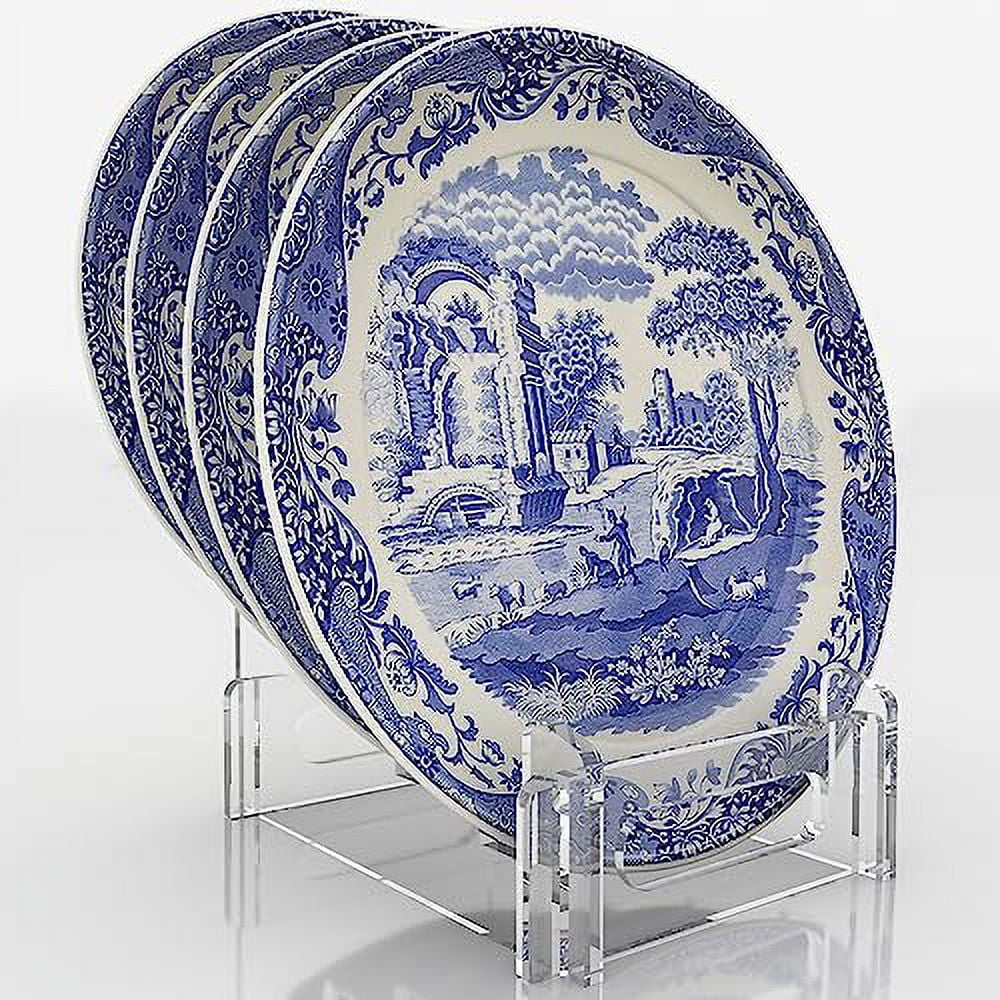 3 Pcs Clear Acrylic Plate Holder, Elegant Dinnerware Display Stand and ...