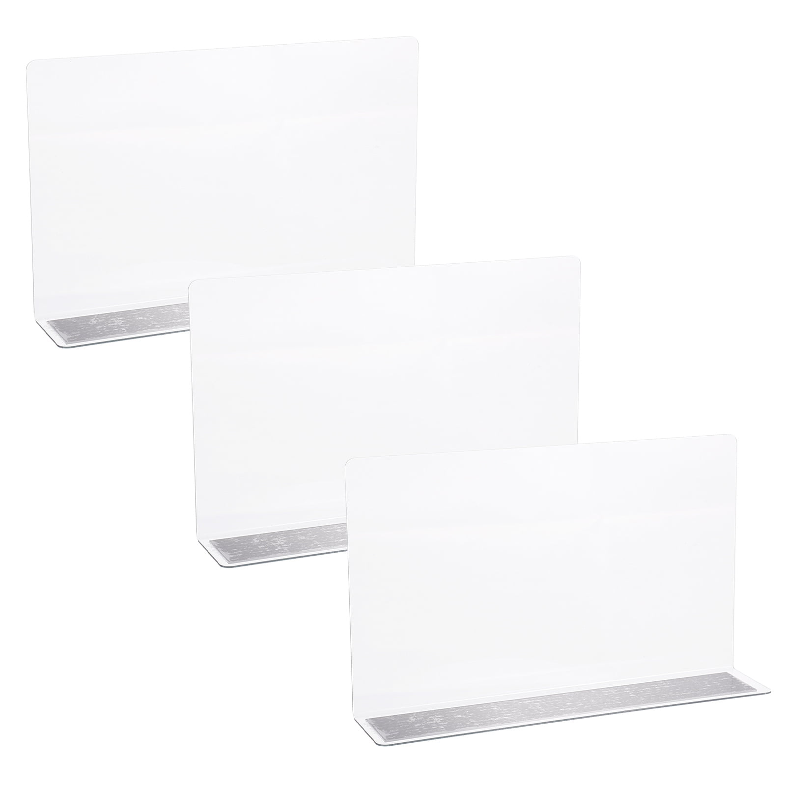 3 Pcs Clear Shelf Dividers Wall Stickers Decals Valving Separator ...