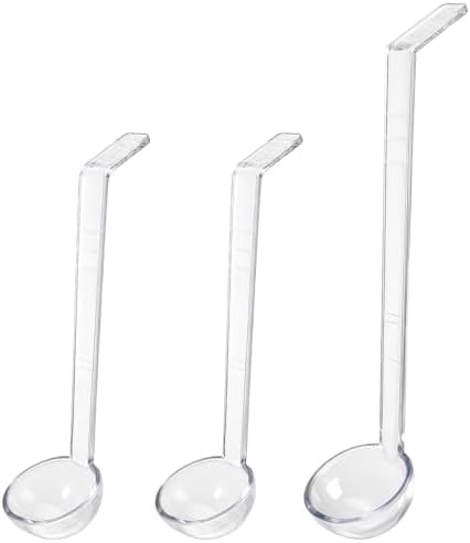 3 Pcs Clear Small Ladle, 8.26 Inches and 10.43 Inches Long Handle ...
