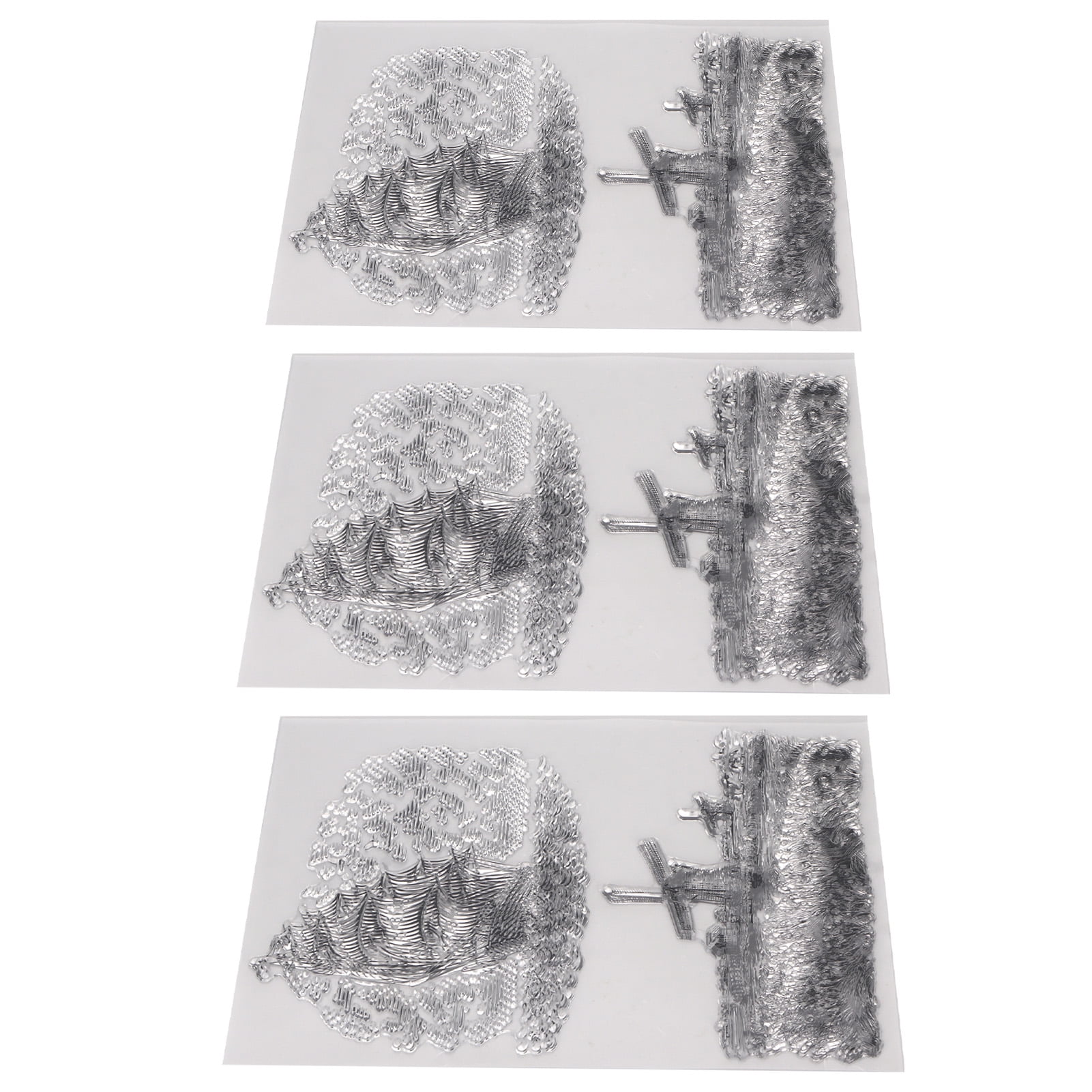 3 Pcs Clear Stamp Unique Design Recyclable Simple Operation Transparent ...