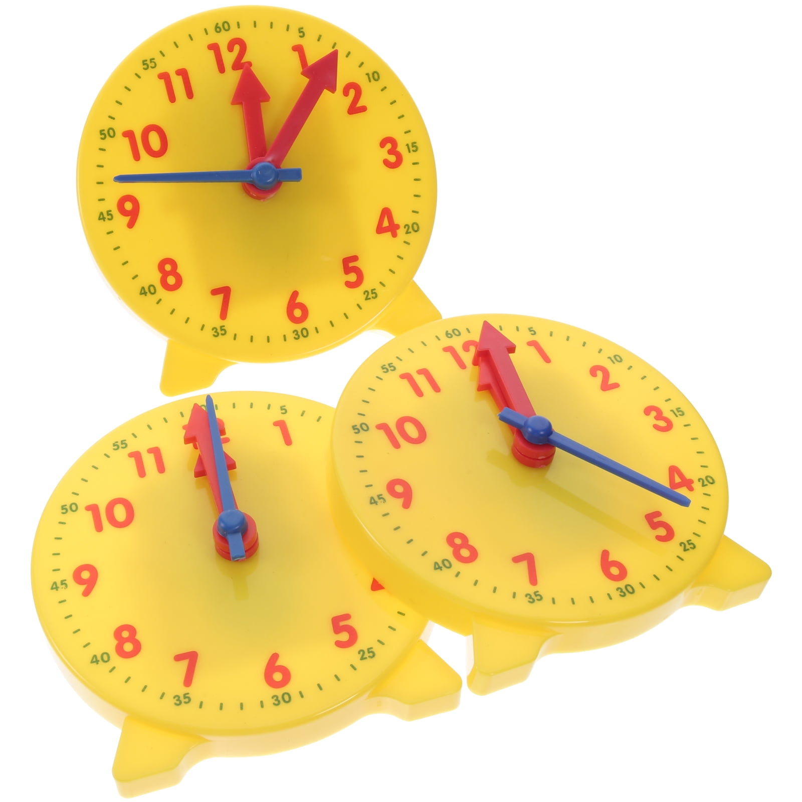 WRISTBIQUE Teaching Clocks for Kids Removable 3Pcs 4In - Walmart.com