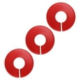 3 Pcs Clothing Size Dividers Round Closet Dividing Rings Convenient ...