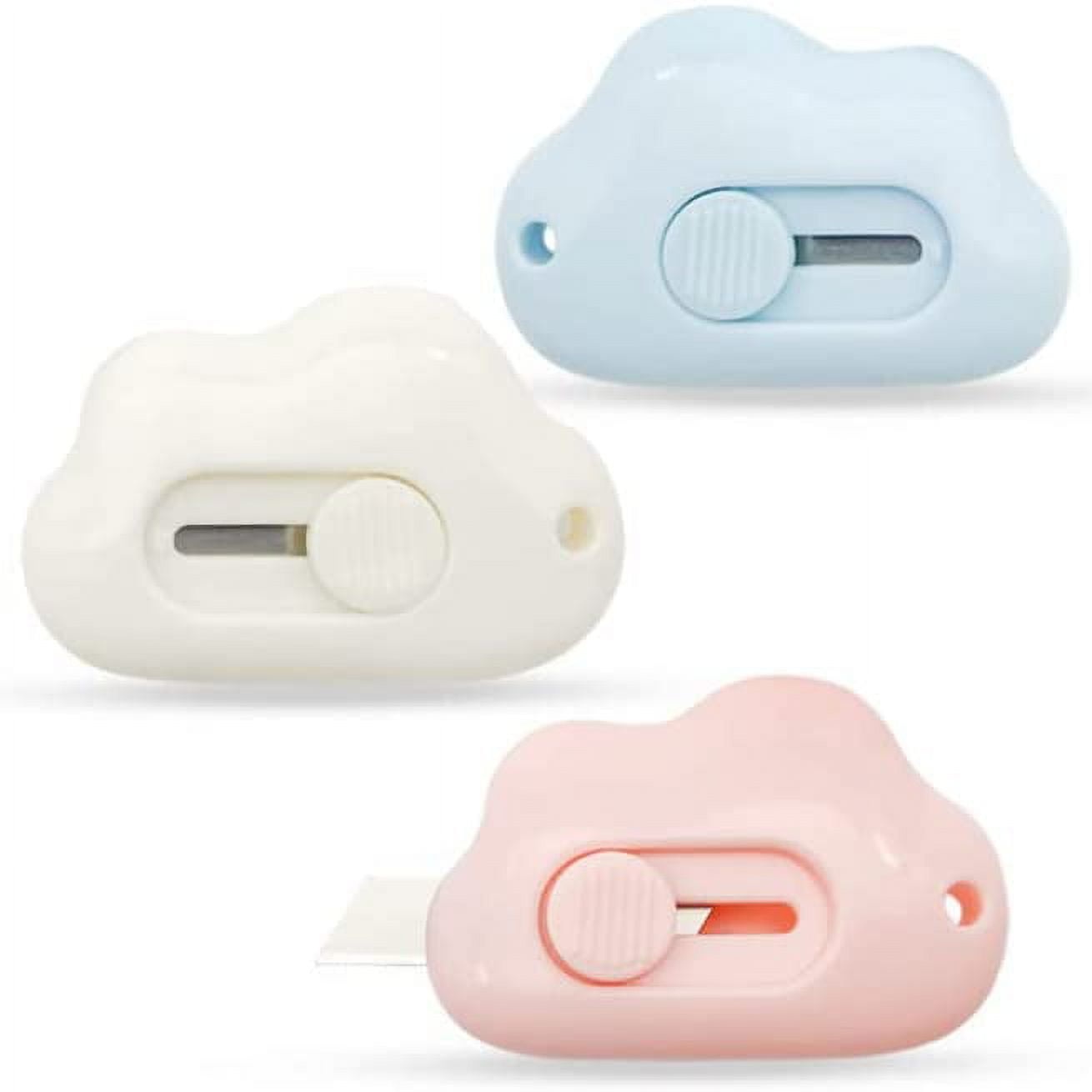 3 Pcs Cloud Shaped Mini Art Cutter, Cute Paper Cutter Letter Opener ...