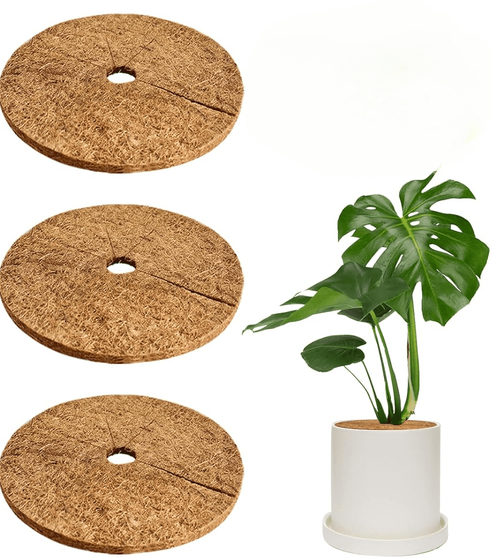 3 Pcs Coconut Fibers Mulch Ring Tree Protector Mat, Coco Coir Tree ...