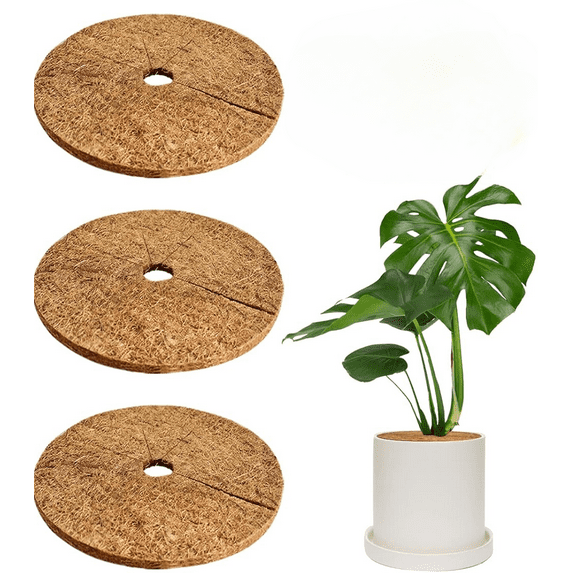 3 Pcs Coconut Fibers Mulch Ring Tree Protector Mat, Coco Coir Tree ...