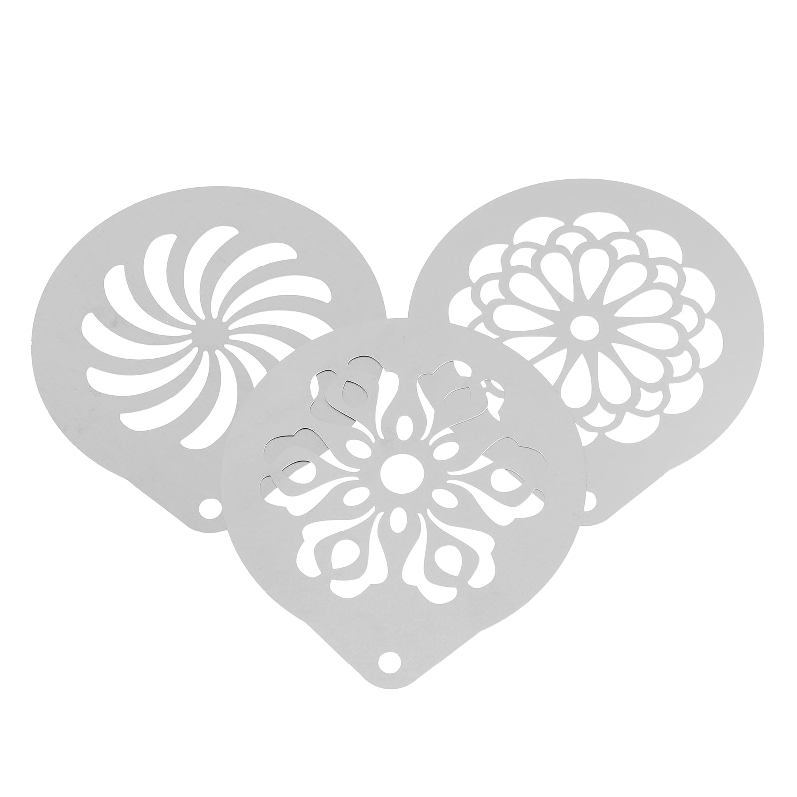3Pcs Creative Coffee Stencils for Decorating Metal Art Stencils ...