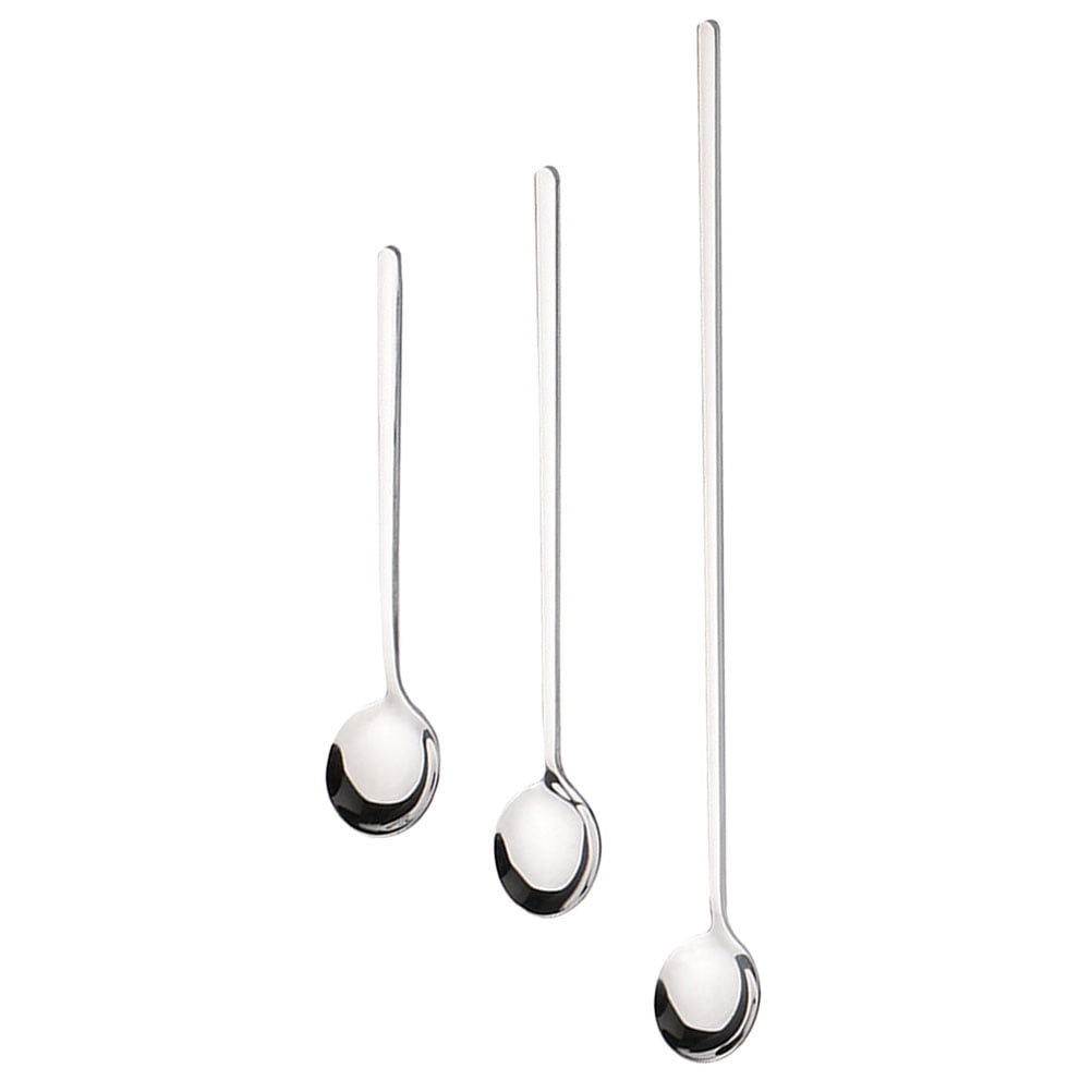 3 Pcs Coffee Spoons Cocktail Decorations for Drinks Stirrer Stainless ...
