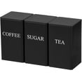 3 Pcs Coffee Tea Sugar Container Set, 1000 ml Metal Vintage Kitchen ...