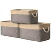 Foldable Storage Basket, Fabric Open Basket Bins, Closet Organizers ...