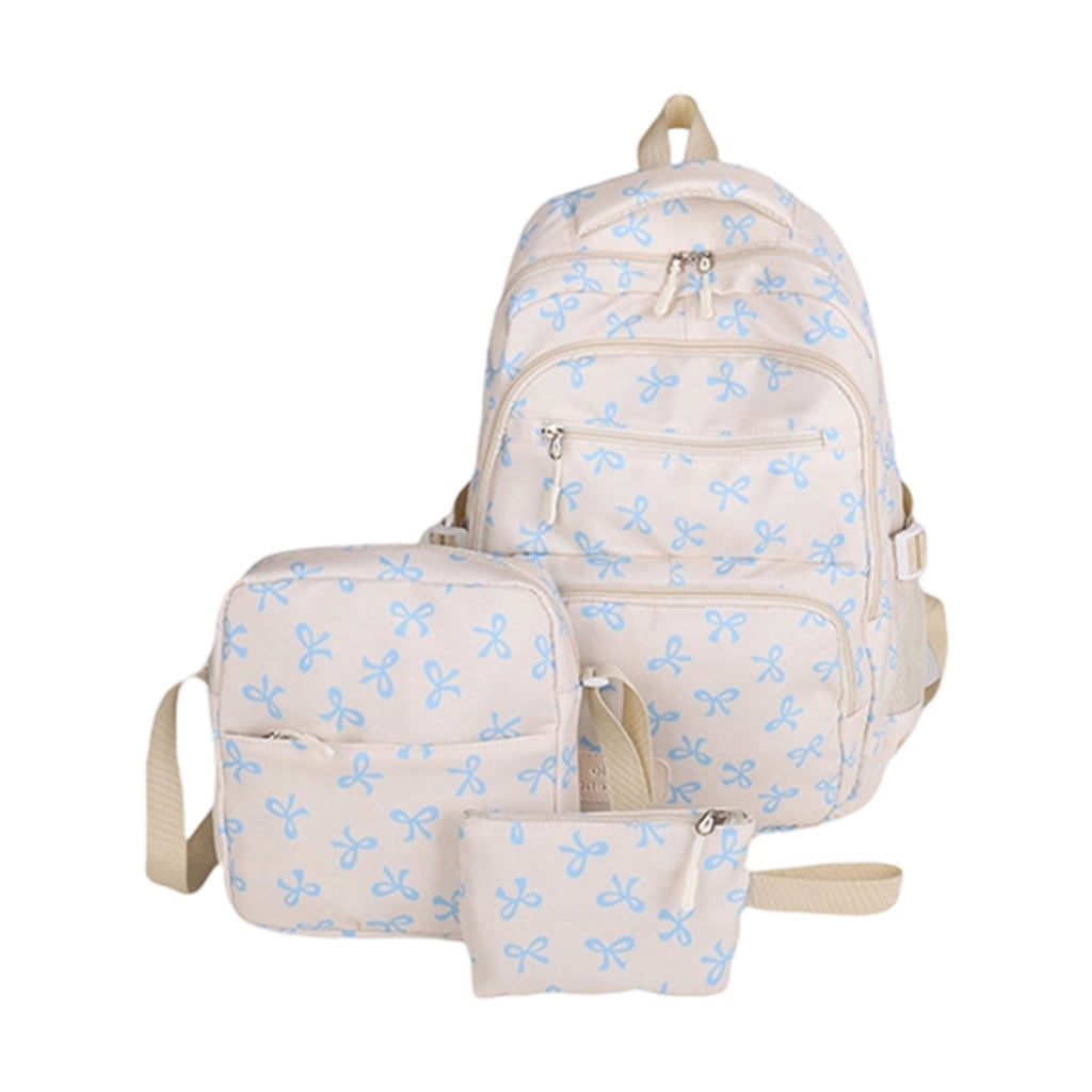3 Pcs College Backpacks Large Capacity Casual Daypacks Student School ...