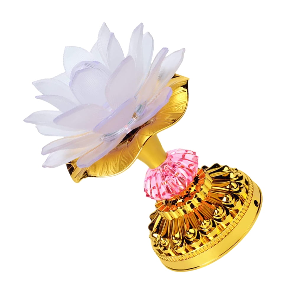 3 Pcs Colorful Lotus Lamp Decor Decoration Tea Lights Candle Holder ...