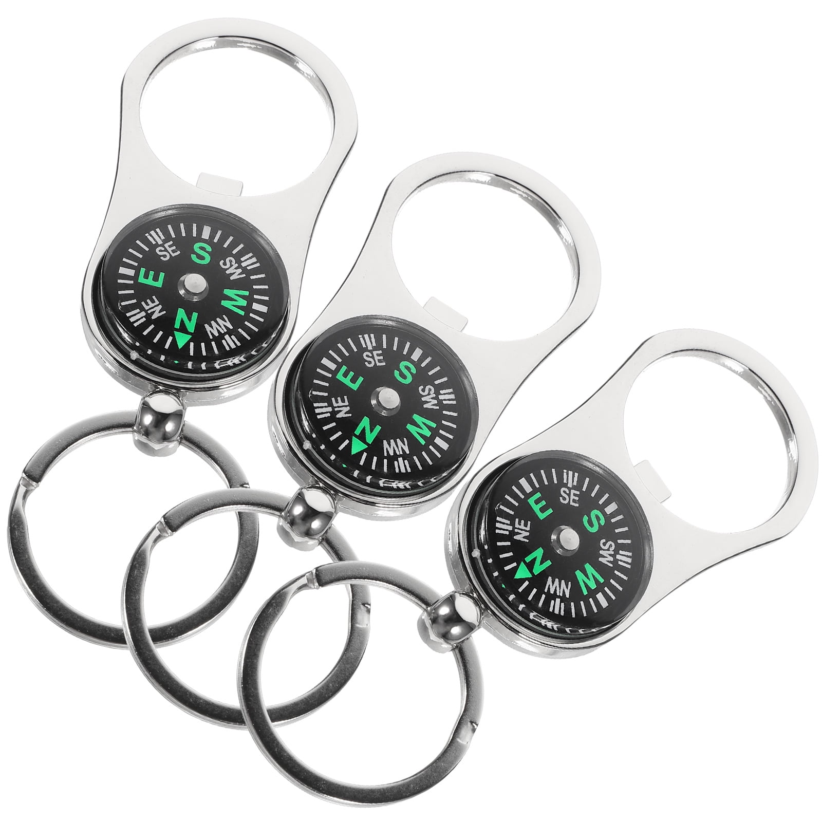 3 Pcs Compass Key Ring Keychain Suitcase Lightweight Pendant - Walmart.com