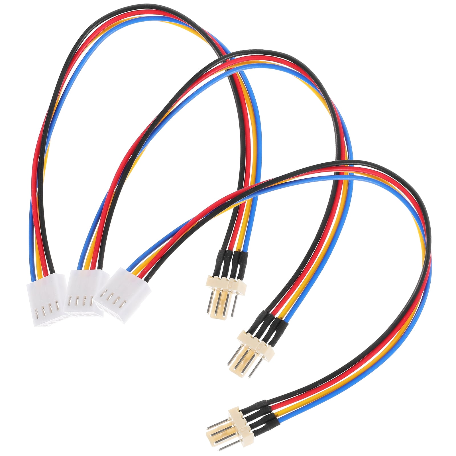 3 Pcs Connector Adapter Cable Easy-to-install Fan Cable Tachometer Fan ...
