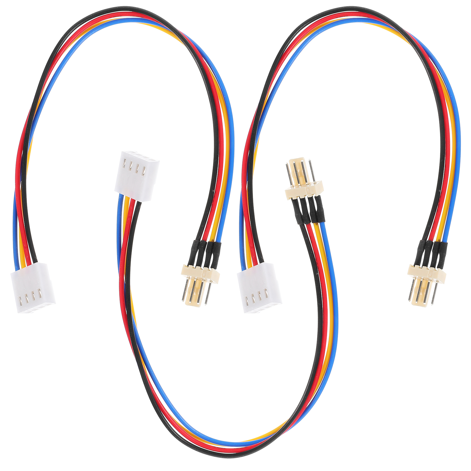 3 Pcs Connector Adapter Cable Splitter Cable Computer Fan Power Cord ...