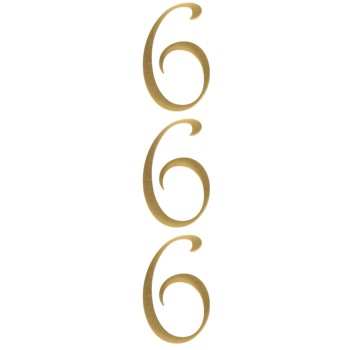 3 Pcs Copper Number Plate Solar House Numbers Door Address Sign Office ...