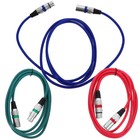 3 Pcs Copper Pvc High Strength Highstrung Audio Wire Line Male to ...