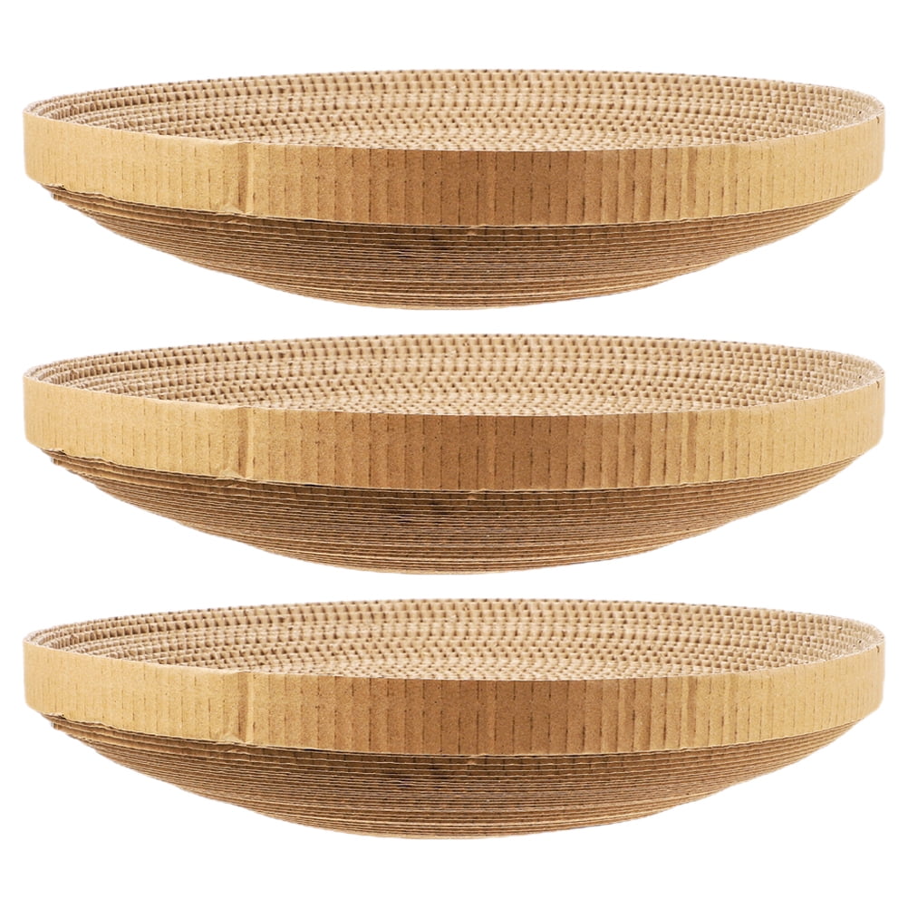 3 Pcs Corrugated Cardboard Cat Scratcher Scratching Pad Nest Paper ...