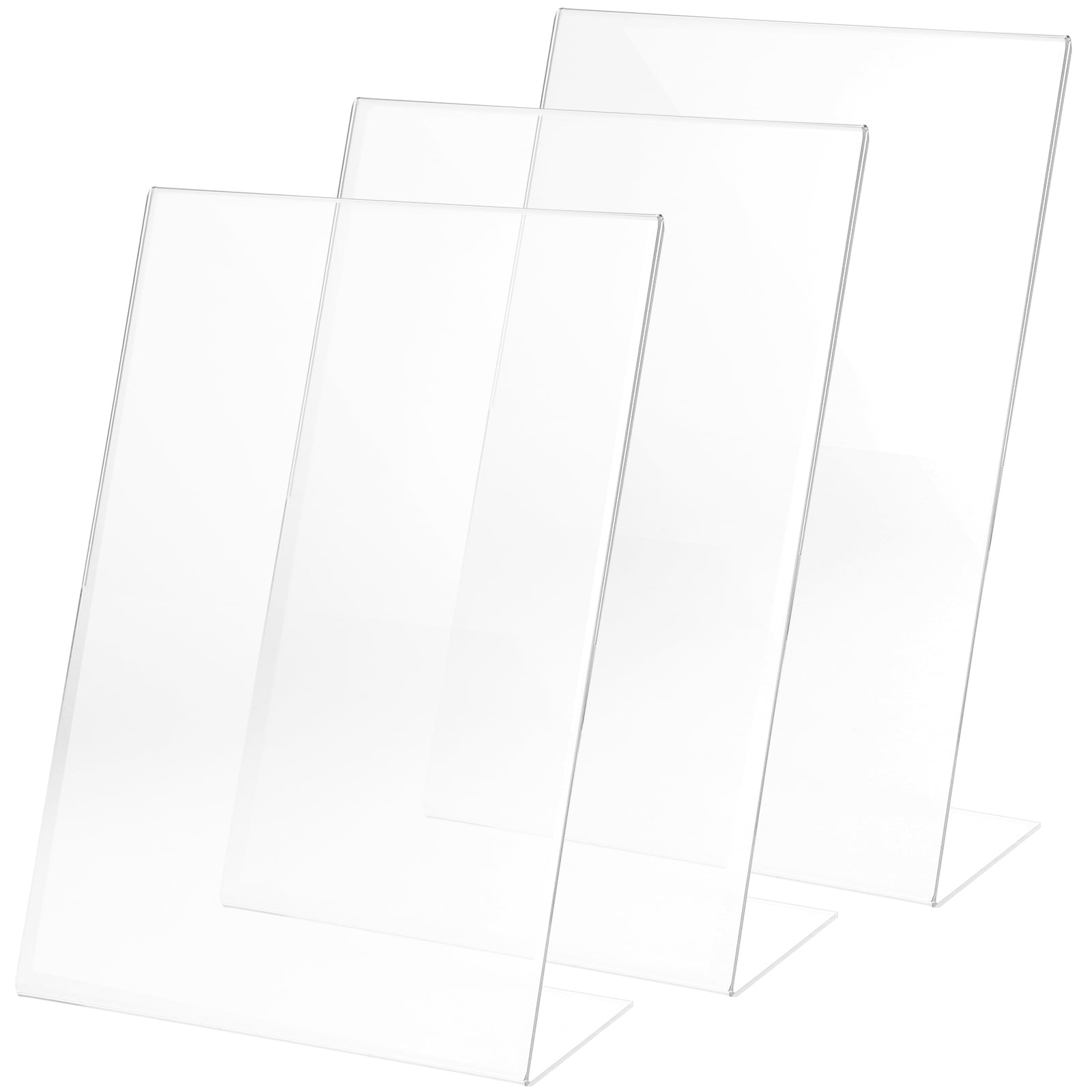 3 Pcs Counter Acyrilic Stands Labels L Shaped Price Tag Versatile Sign ...