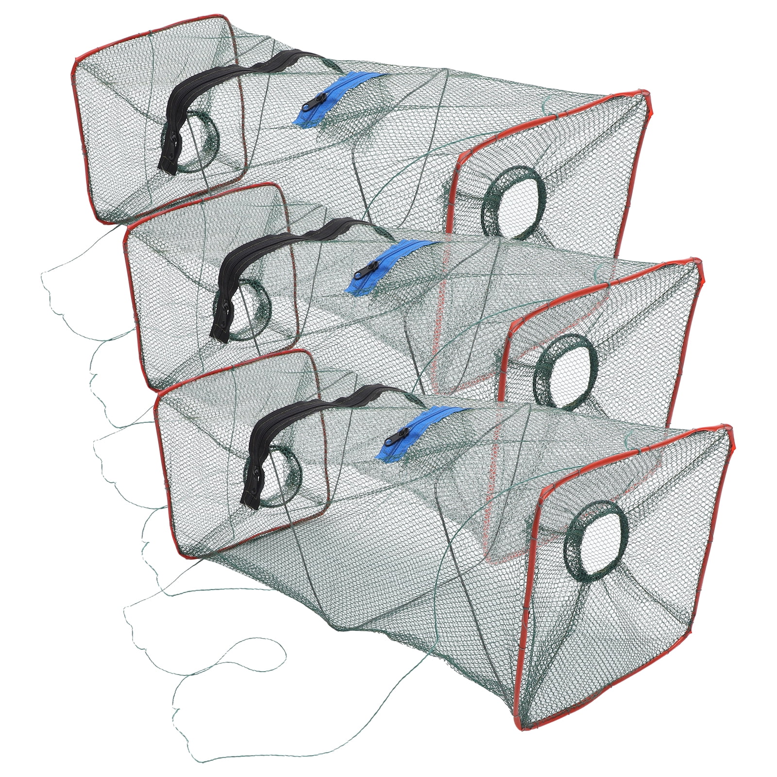 3 Pcs Minnow Trap for Fishing Folding Net Foldable Crab Traps Shrimp ...