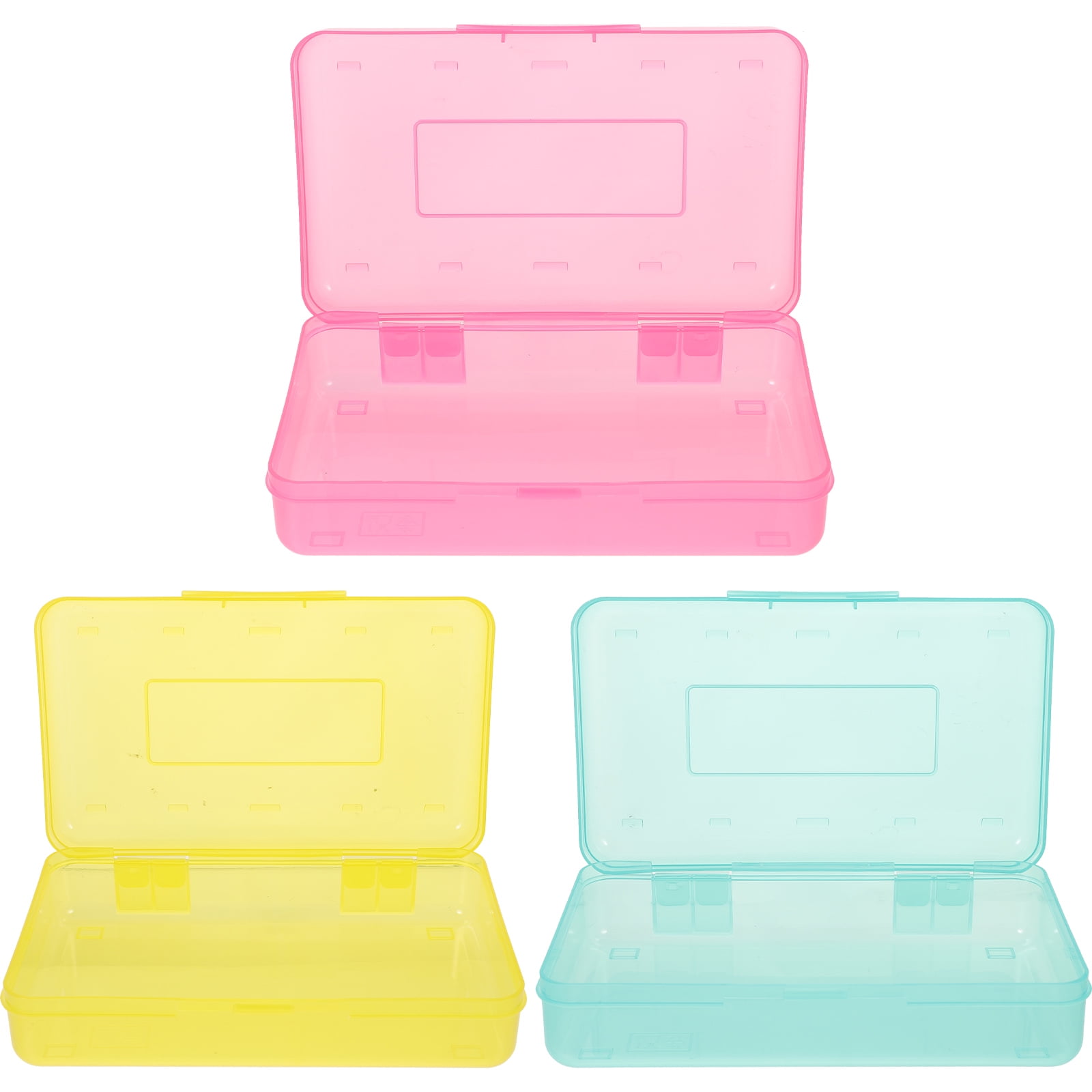 3 Pcs Crayons The Coworker Storage Box Plastic Pencil Case Pencil Pouch ...