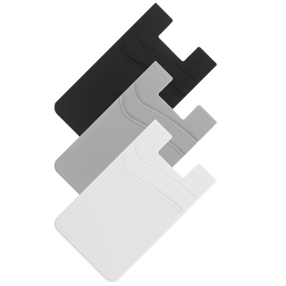 3 Pcs Credit Card Wallet Sleeves Mobile Phone Sticker Holder for Case ...