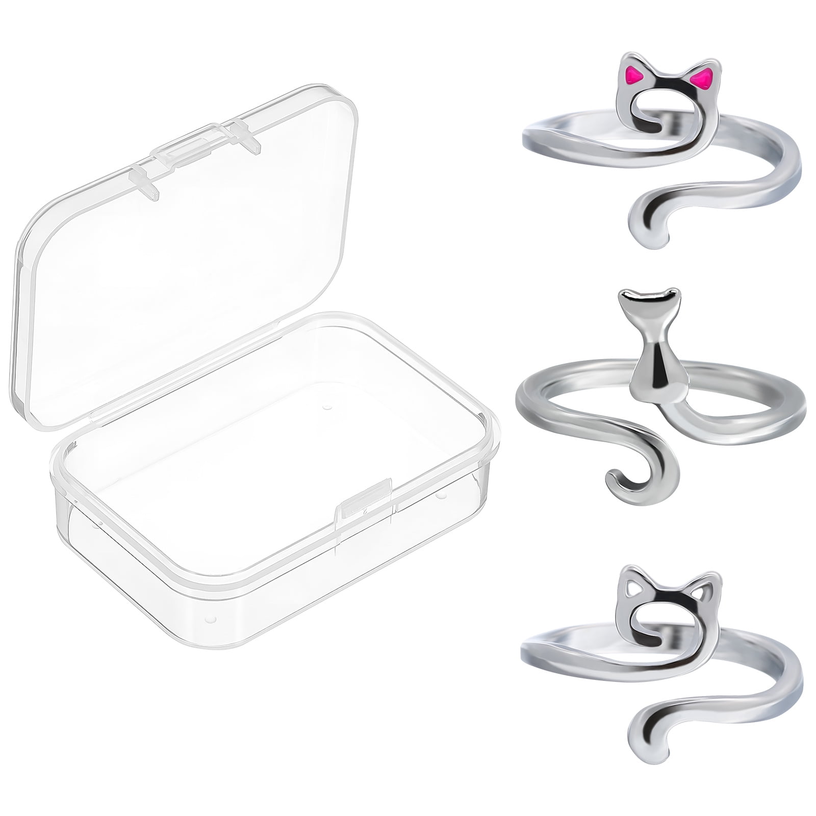 3 Pcs Crochet Rings Yarn Ring Crochet Tension Ring Knitting Ring Open ...