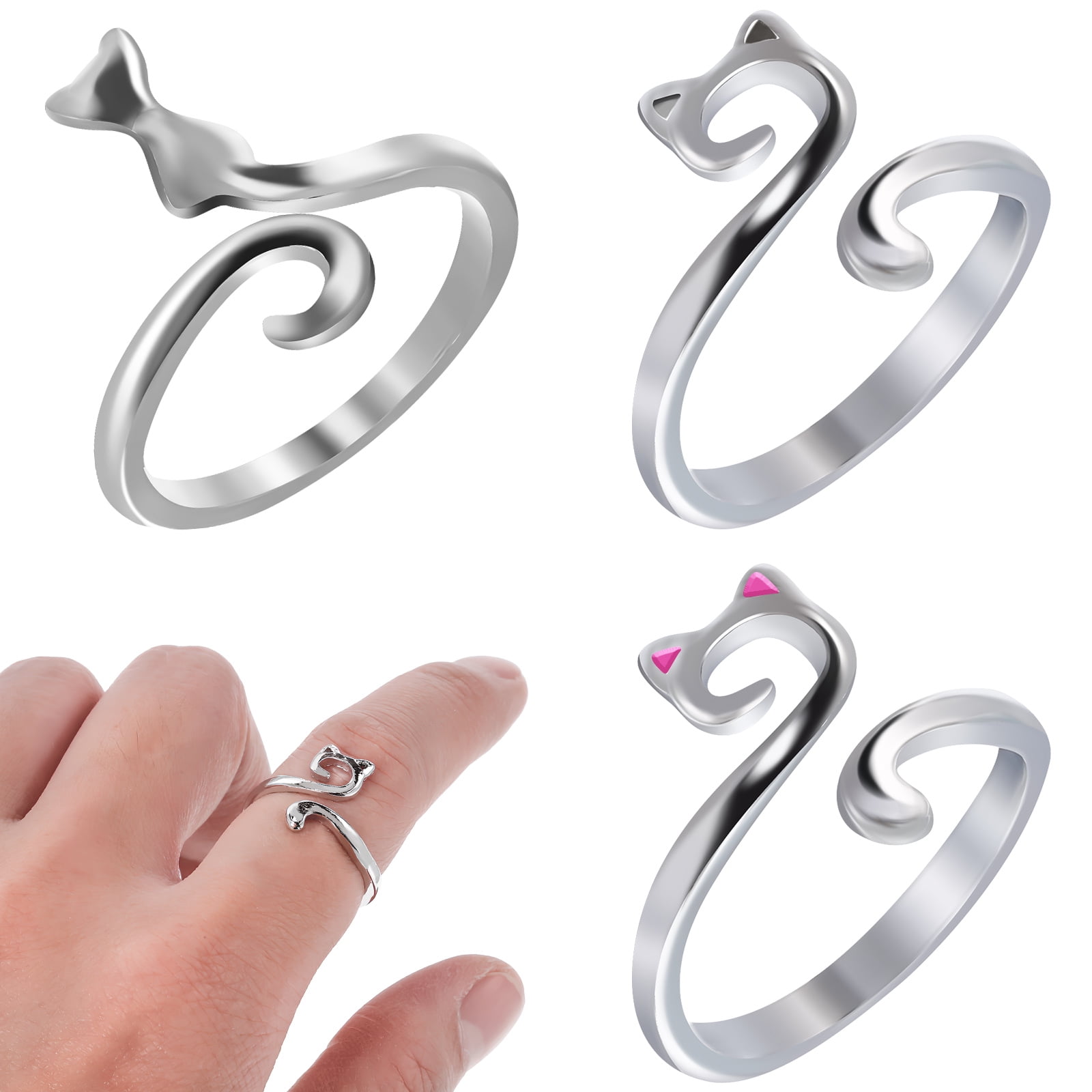 3 Pcs Crochet Rings Yarn Ring Crochet Tension Ring Knitting Ring Open ...