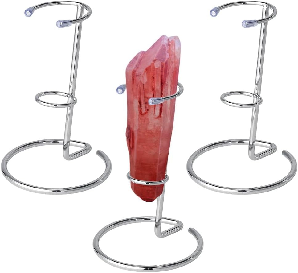 3 Pcs Crystal Wand Display Stand Rock Display Stands Iron Arms Display ...