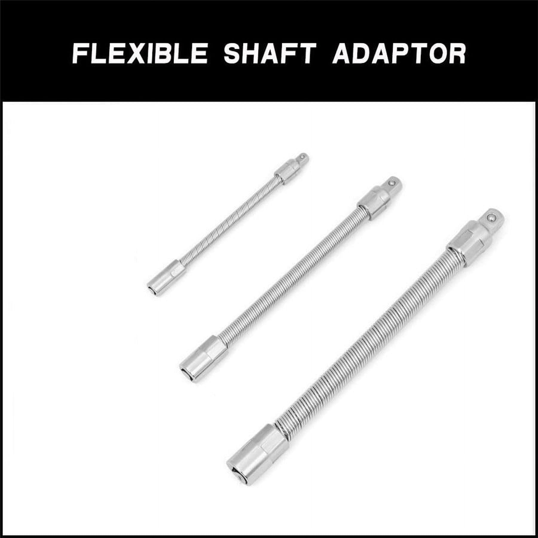 3 Pcs DIY Car Flexible Socket Extension Bar Ratchet Wrench 1/4"3/8"1/2 ...