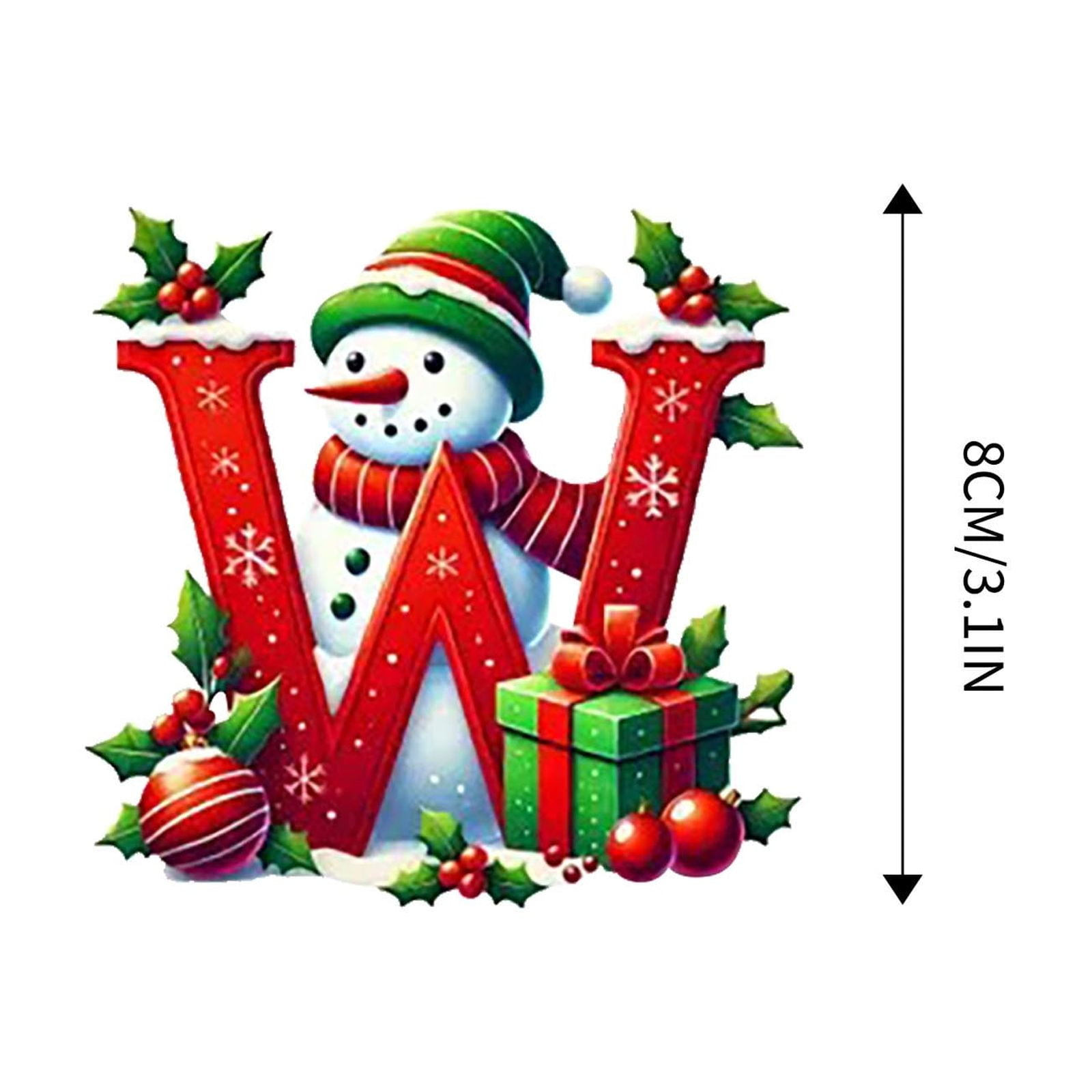 3 Pcs DIY Christmas Letter under $5! Xqxayjr Single Letter Christmas ...