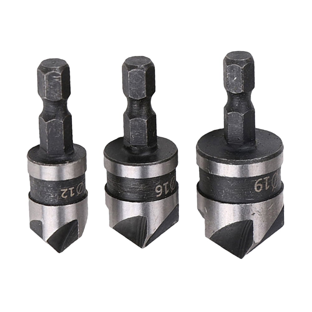 3 Pcs Deburring Tool Countersink Bit Chamfer Tool Drill and Countersink ...