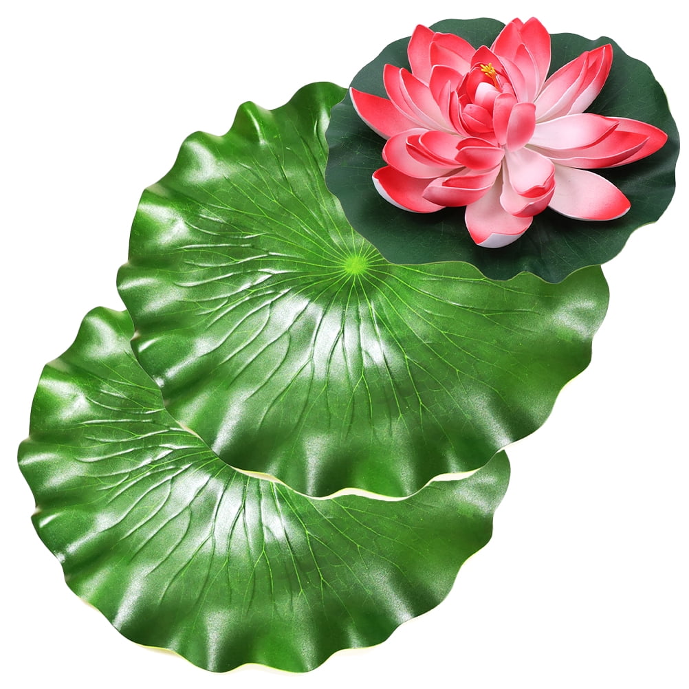 3 Pcs Decor Artificial Lotus Aquarium Tank Decorations Dancing Props ...