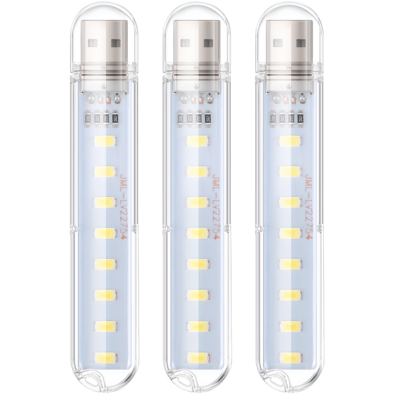 3 Pcs Decor LED USB Laptop Light Nail Sanding Bands Outdoor Small Night ...