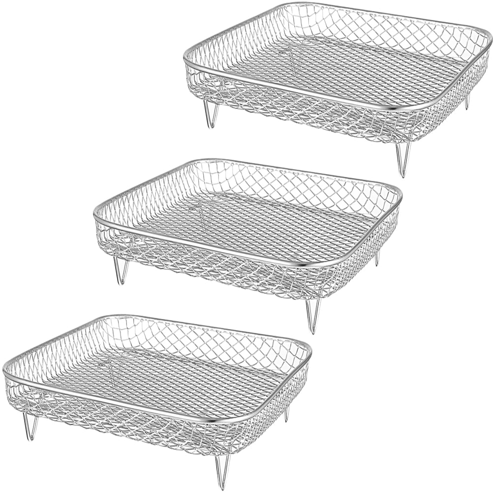 3 Pcs Dehydration Rack Airfryer Bbq Drying Steam Stainless Steel ...