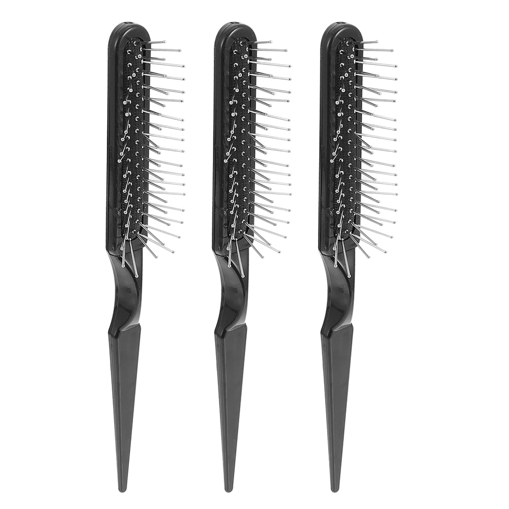 3 Pcs Detangler Brush Hair Pick Comb Combs Straightening - Walmart.com