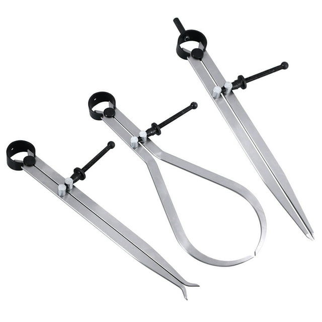 3 Pcs Digital Caliper Stainless Steel Calipers ID Calipers Caliper Set ...