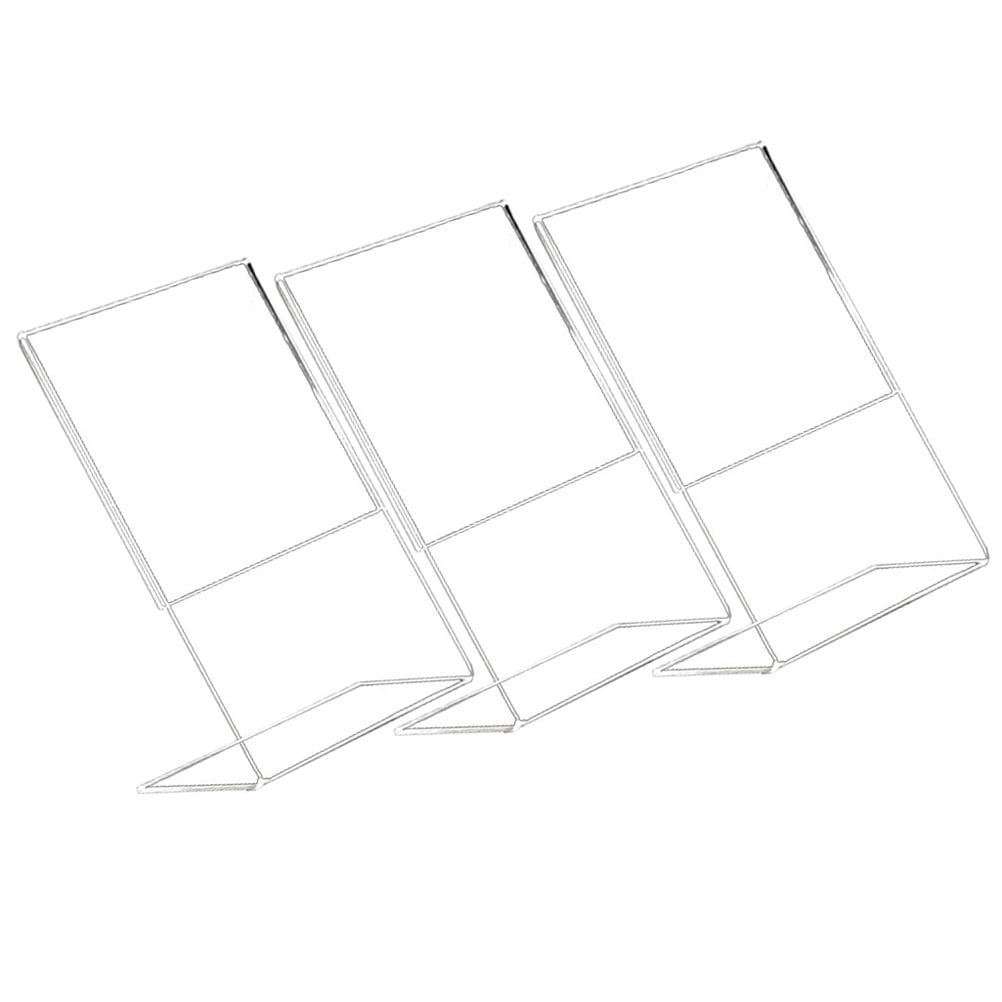 3 Pcs Display Stands Desktop Photo Racks Table Label Holders Display ...
