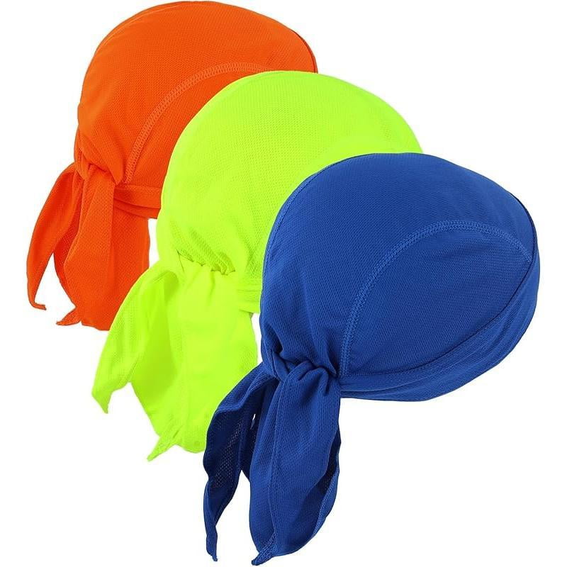 3 Pcs Do Rags for Men Skull Cap Bandana Hat Breathable Helmet Linner ...