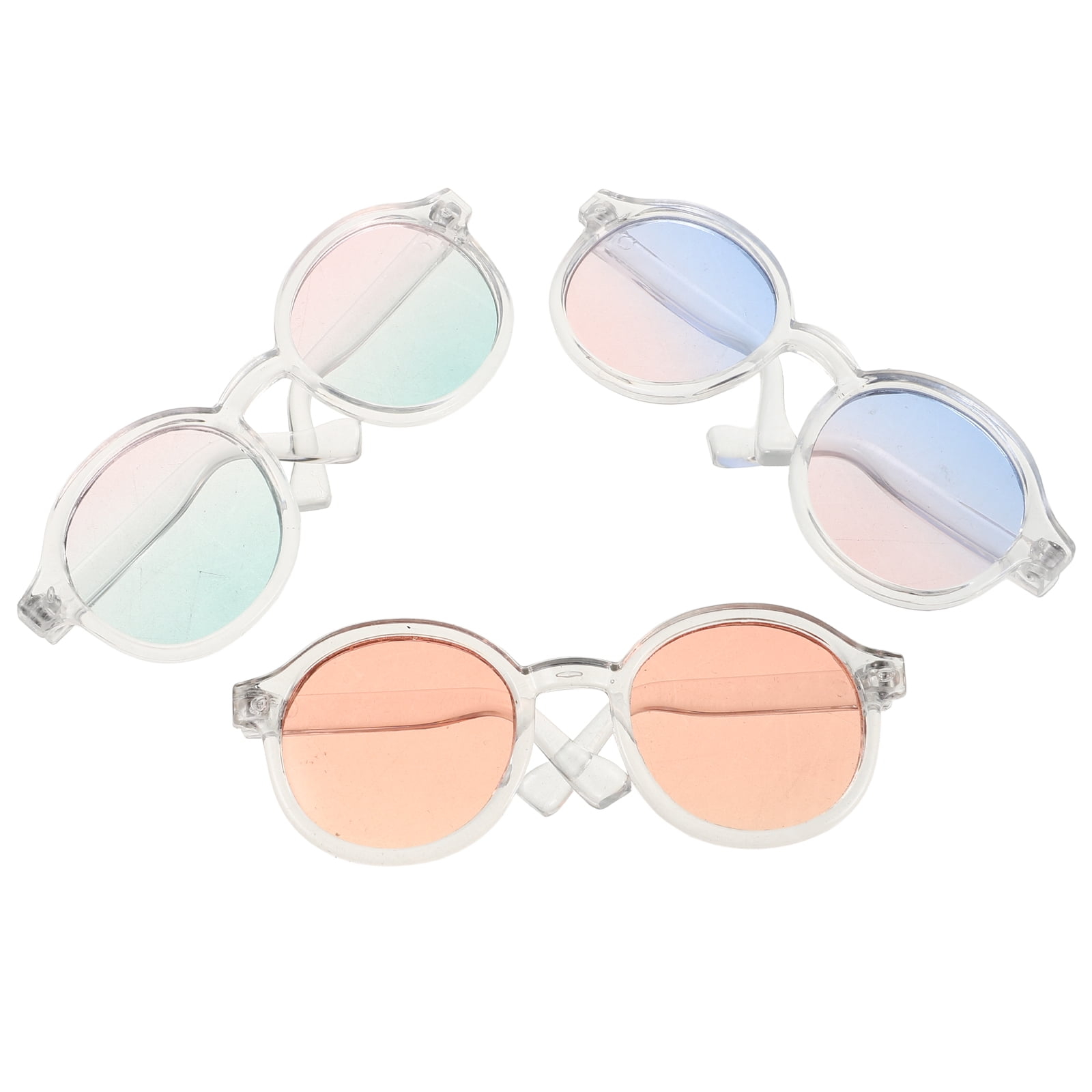 3 Pcs Doll Sunglasses Doll Glasses Accessories Child 9.00X5.50X3.20CM ...
