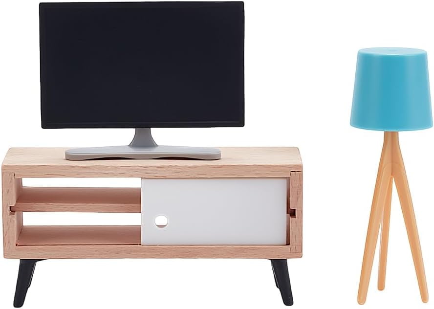 3 Pcs Dollhouse Furnitures Miniature Furniture Mini TV Sets Accessories ...