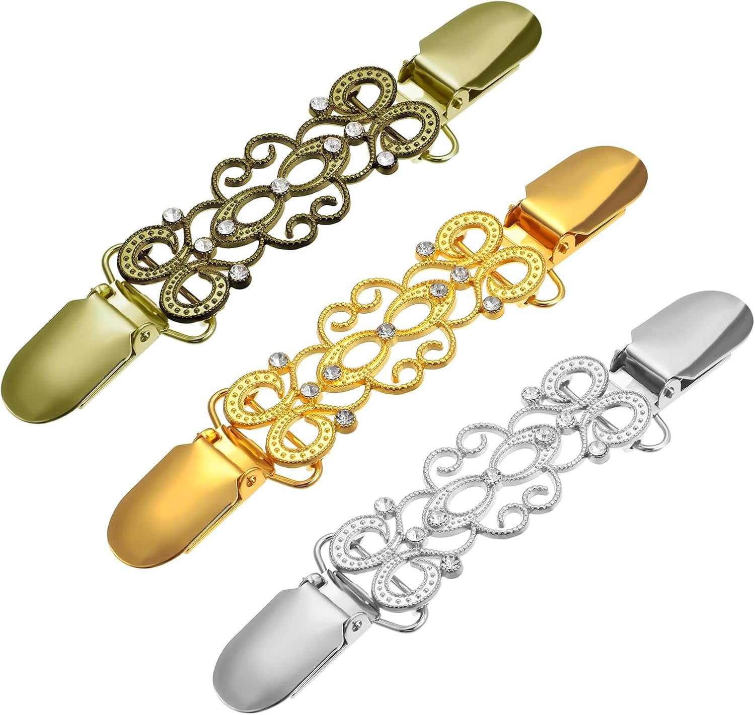 3 Pcs Dress Clips Waist Cincher Shirt Clips Sweater Shawl Clips for ...